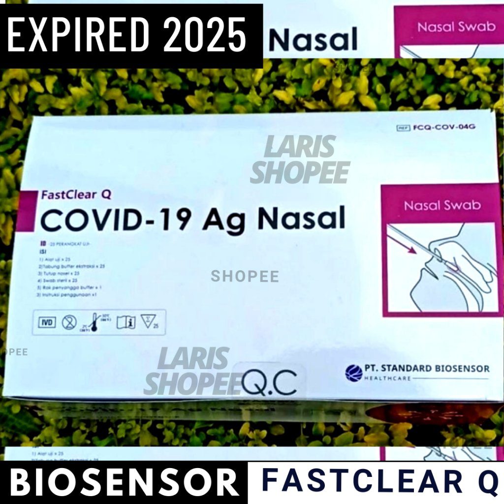 Jual Biosensor Fastclear Nasal Antigen 2cm Standar Q | 1 BOX 25 Test ...