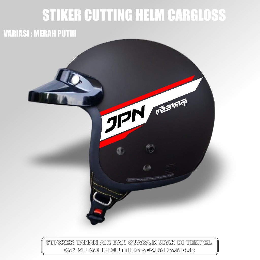 Jual Sticker helem Bogo 1 Set Variasi JPN - Stiker Helm dapet satu set ...