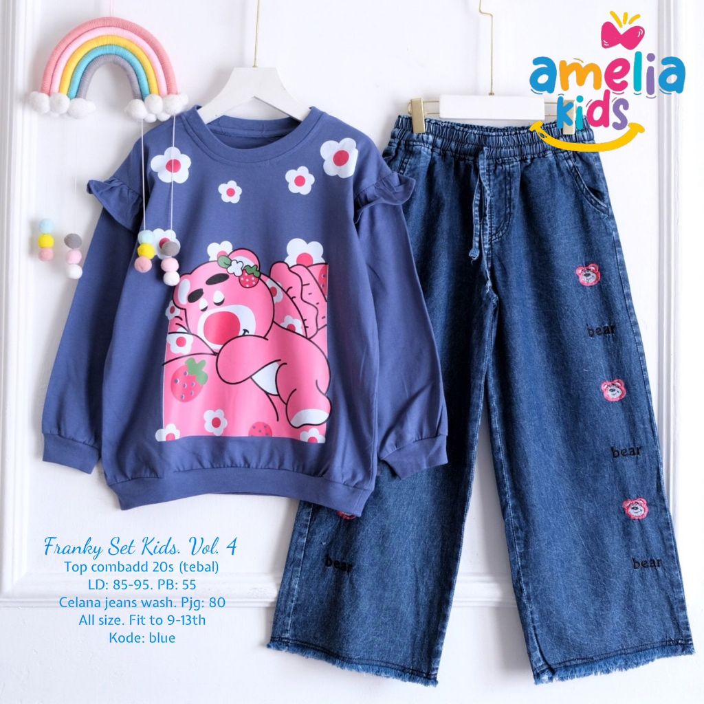 Jual (( NEW ARRIVAL )) SETCET BAJU ANAK MOTIF LOTSO // OUTFIT BAJU ANAK ...
