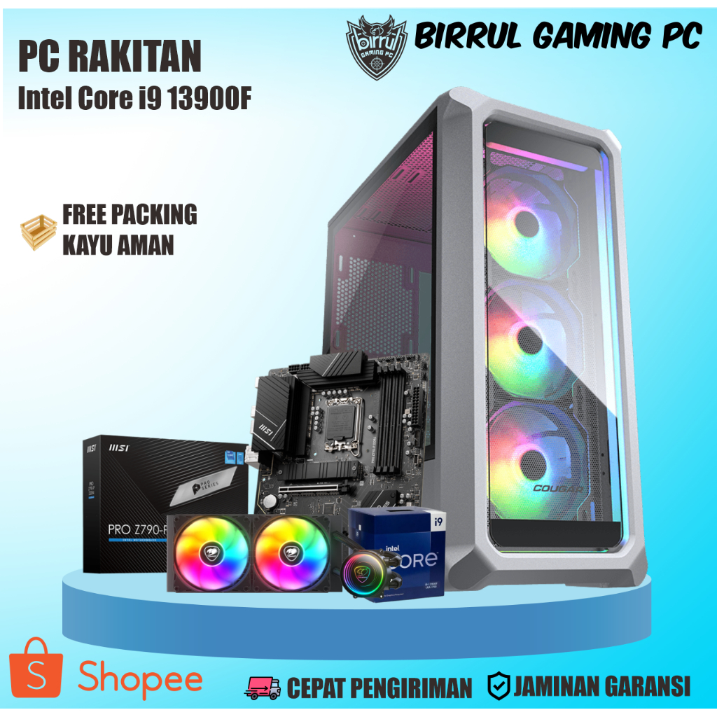 Jual Pc Gaming i9 13900F I 16Gb Ddr4 I 256Gb I 1tb I Rx 6500 xt 4Gb ...