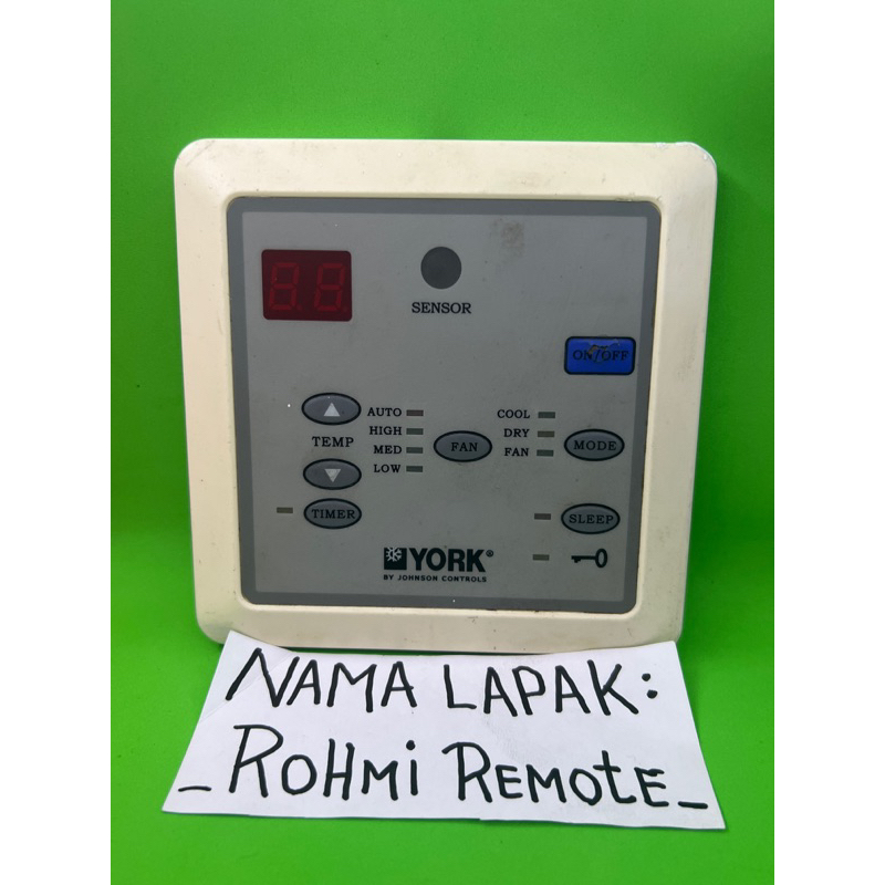Jual REMOTE REMOT AC YORK KASET CASSETTE F020 LED ORIGINAL | Shopee ...