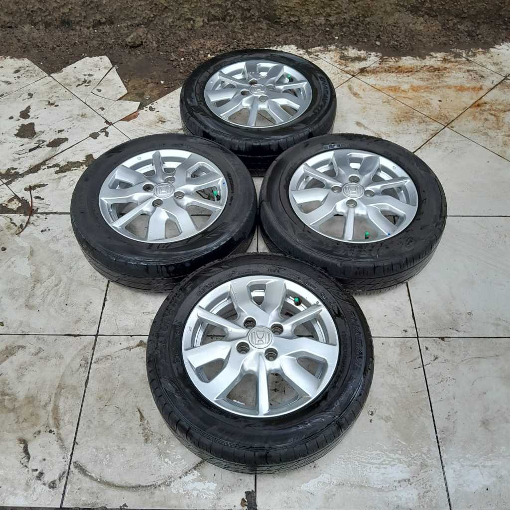 Jual velg+ban second ring 14 cocok buat brio dan jazz gd3 kondisi (75% ...