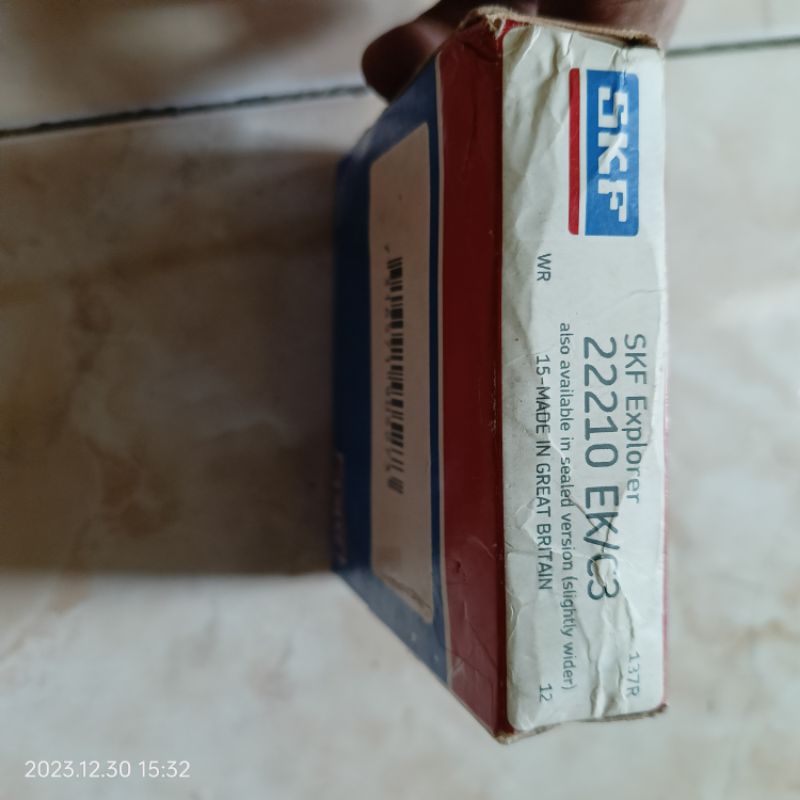 Jual 22210 EK C3 22210 EK/C3 SKF Spherical Roller Bearing ( As Serong ...