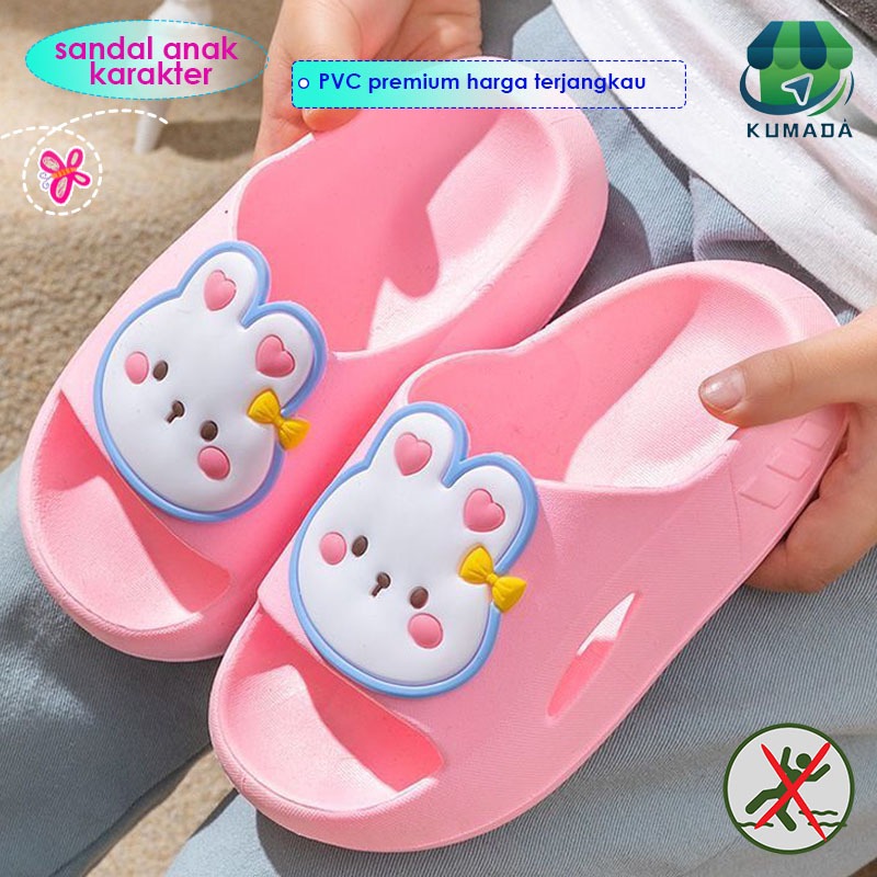 Jual Sandal Anak Perempuan Kelinci Kecil Yang Lucu Bahan Pvc Nyaman ...