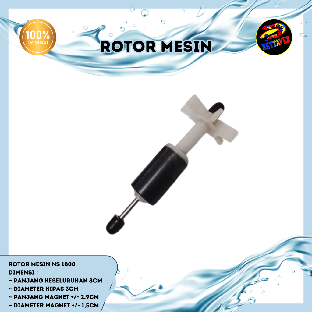 Jual ROTOR MESIN NS 1800 NIKITA STAR MAGNET POMPA CELUP AQUARIUM NS ...
