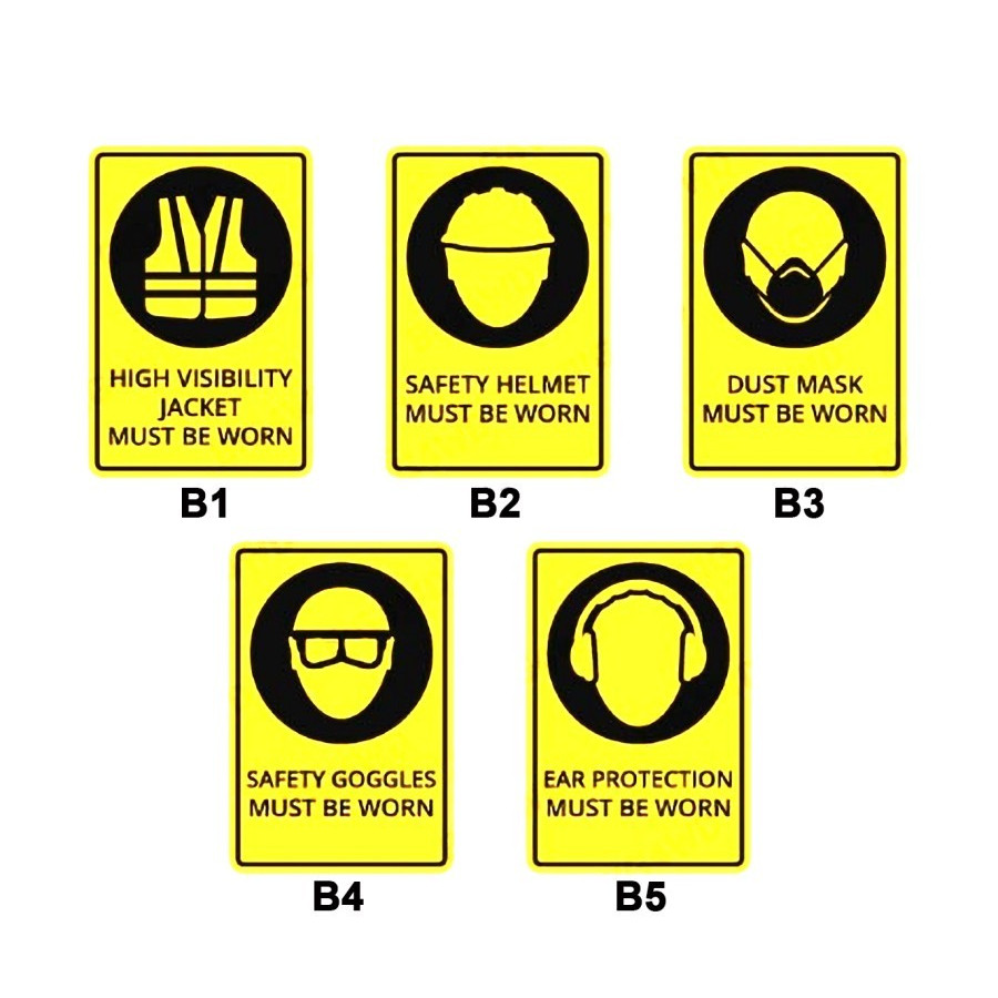 Jual STICKER INDUSTRIAL SIGN STIKER AREA INDUSTRI / PABRIK / KONSTRUKSI ...