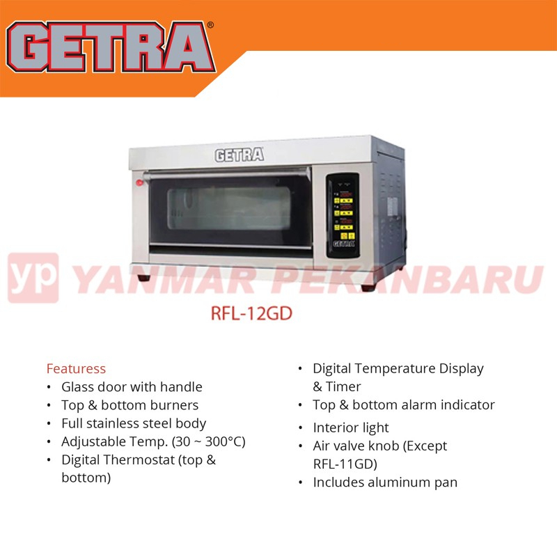 Jual Gas Oven Kue 1 Pintu 2 Loyang / Gas Baking Oven 1 Deck 2 Tray RFL ...