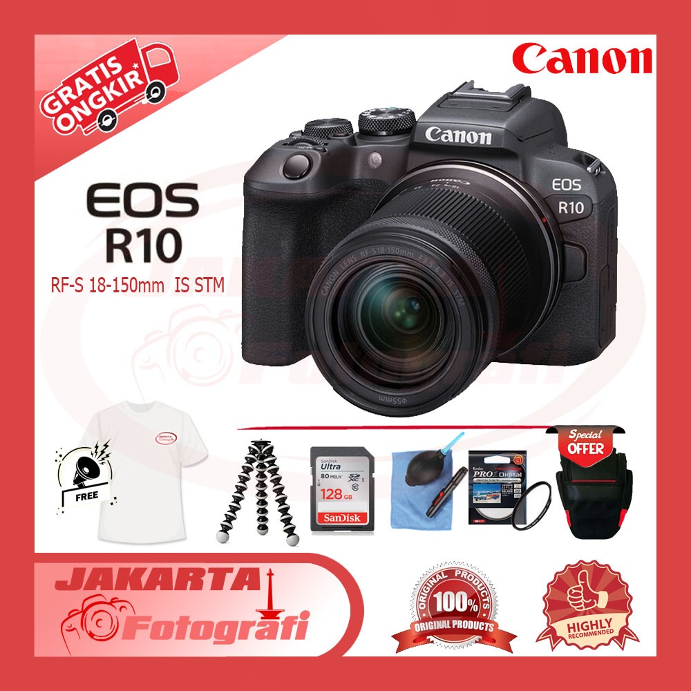 Jual Canon EOS R10 Kit 18-45mm Lens Mirrorless Camera | Shopee Indonesia