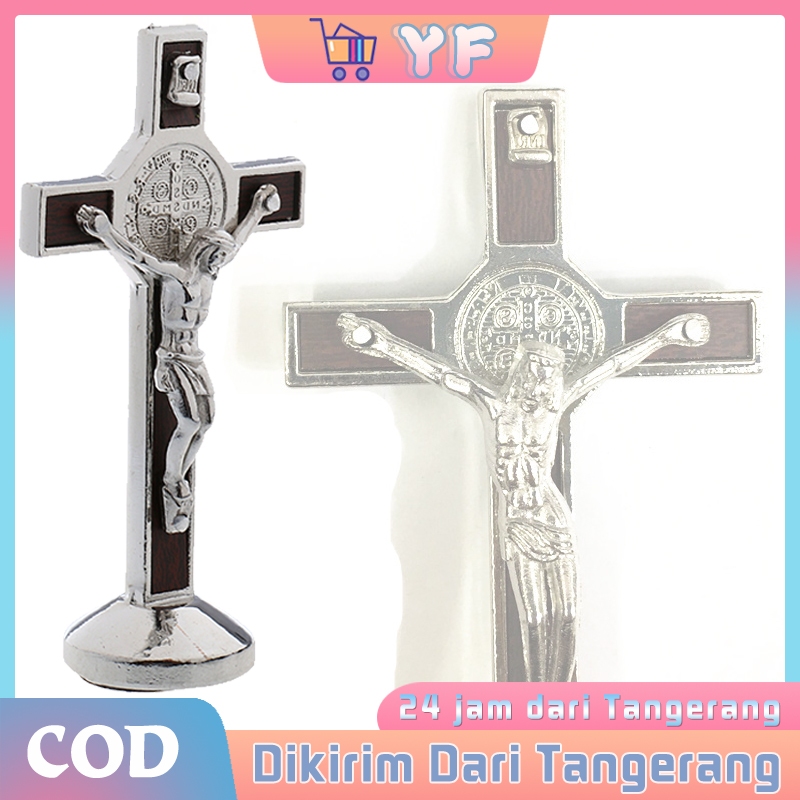 Jual Salib Duduk Katolik Paduan / Salib Rohani / Pajangan Salib ...