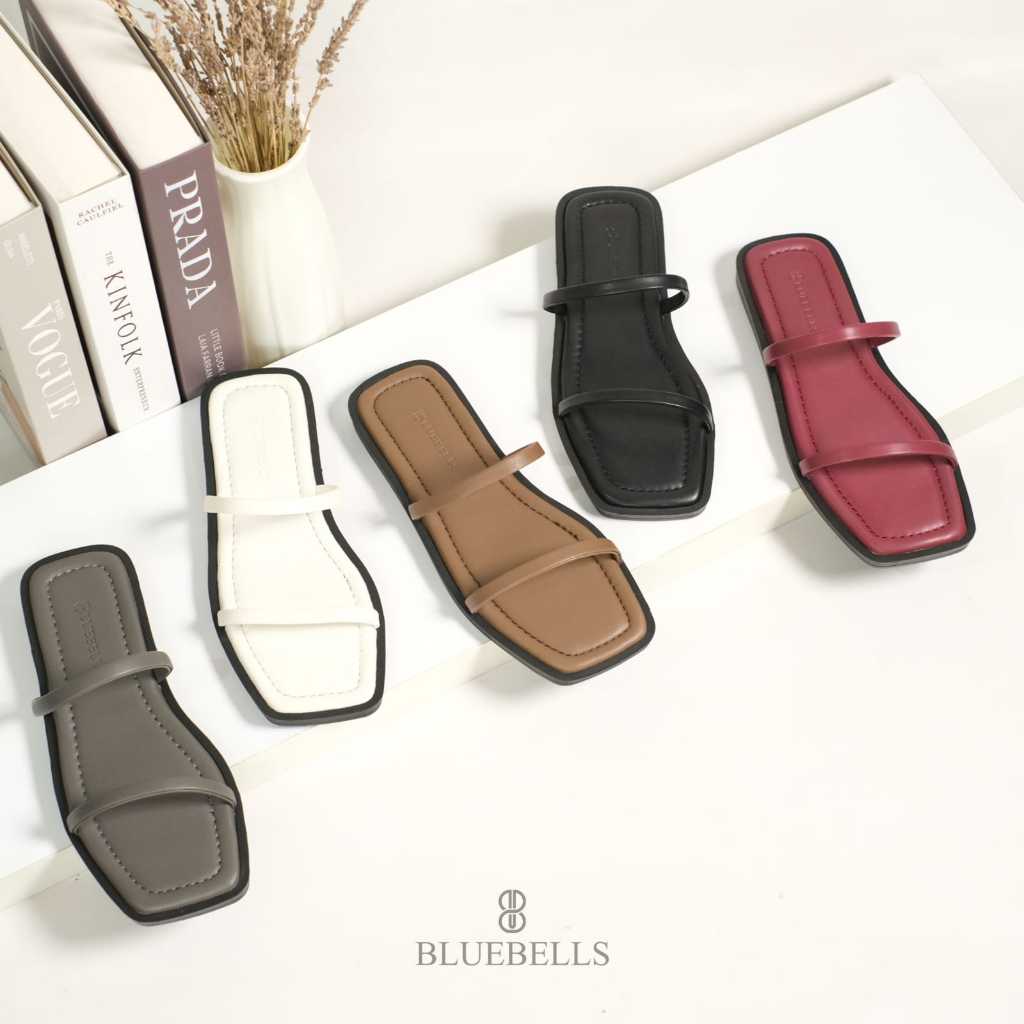 Jual Bluebells SAHIRA Sendal Tali Slop Teplek Wanita Simple (Tersedia ...