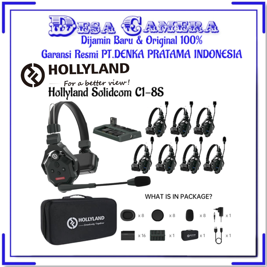 Jual Hollyland Solidcom C1-8S Full-Duplex Wireless DECT Intercom System ...