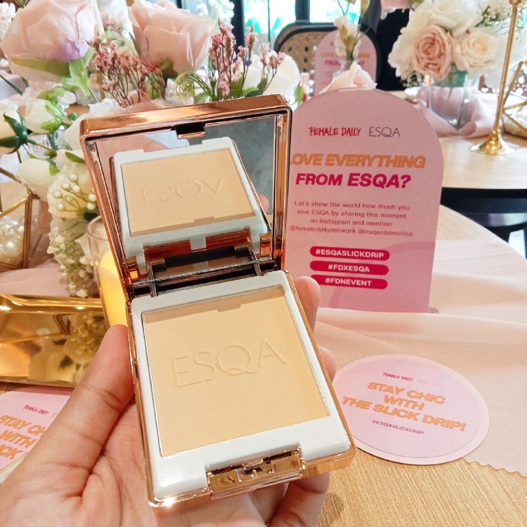 Jual ESQA Flawless Bedak Powder Foundation | Shopee Indonesia