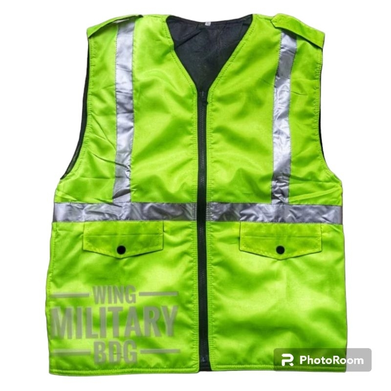 Jual Rompi Safety Proyek Rompi Parkir Bahan Parasut Full Scothlight ...