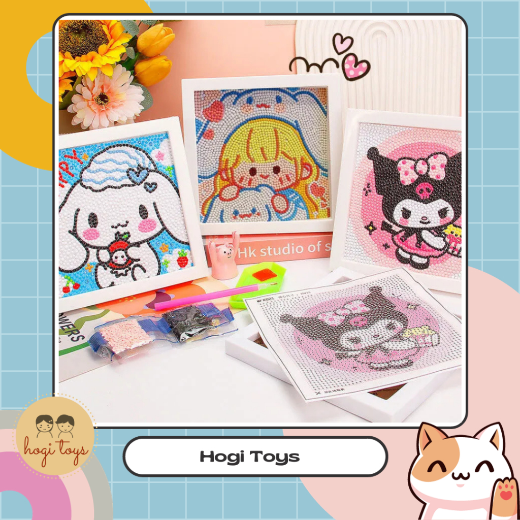 Jual Mainan Anak DIY Diamond Painting Pigura Karakter Kartun Anak Lucu ...