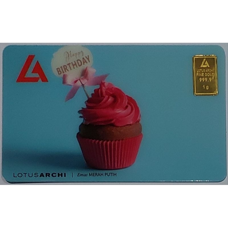 Jual Logam Mulia Lotus Archi 1 Gram Happy Birthday | Shopee Indonesia