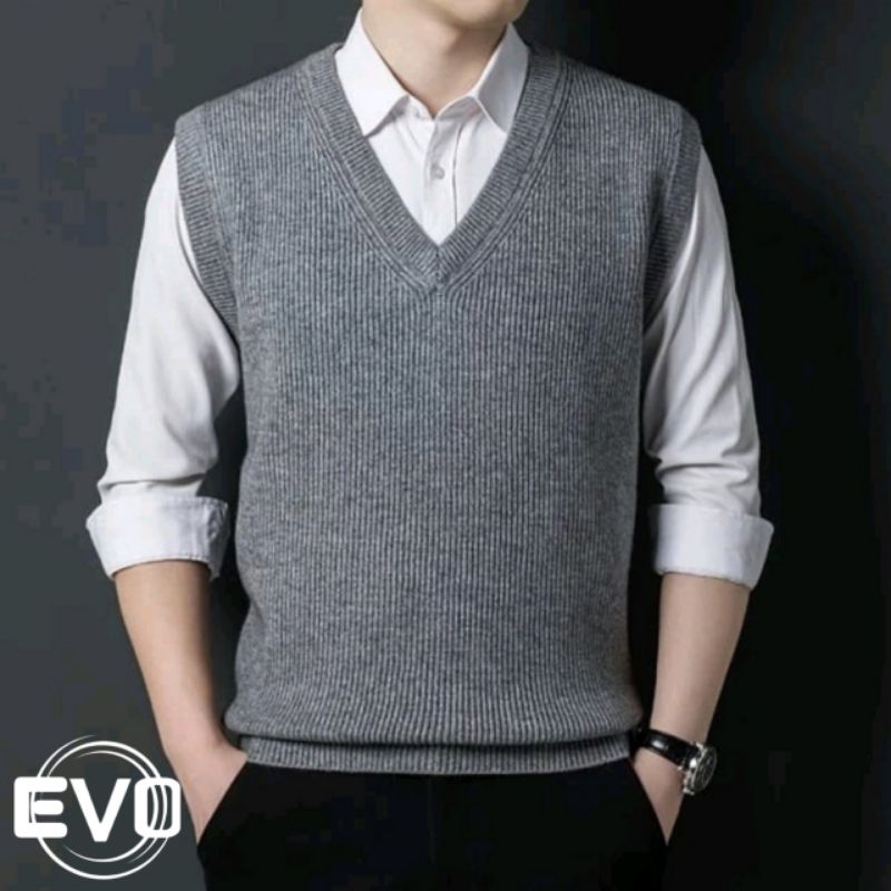 Jual EVO Premium Vest Knit Dewasa Pria/Wanita | Rompi Rajut Korean ...