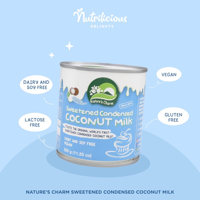 Jual Sweetened Condensed Coconut Milk Can 320 Gr Nature's Charm Vegan ...