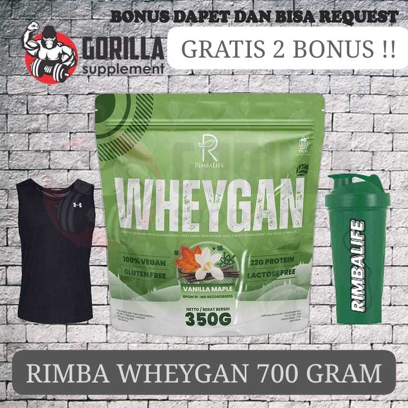 Jual RIMBALIFE Wheygan 700 Gram 20 Serving Vegan Protein Rimbawhey Gan ...