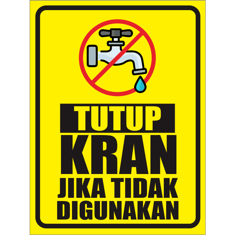 Jual STIKER MATIKAN KRAN BAHAN VINYL KUALITAS PREMIUM | Shopee Indonesia