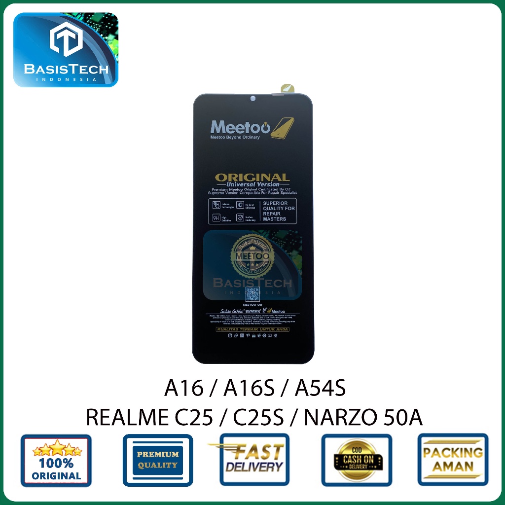 Jual LCD OPPO A16 A16S A54S REALME C25 C25S NARZO 50A +TOUCHSCREEN - MEETOO ORIGINAL | Shopee ...