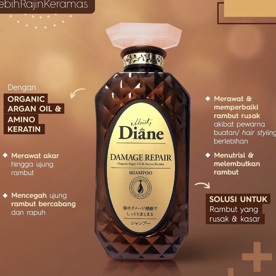 Jual 55 COD MOIST DIANE Shampoo Conditioner Treatment Miracle You ...