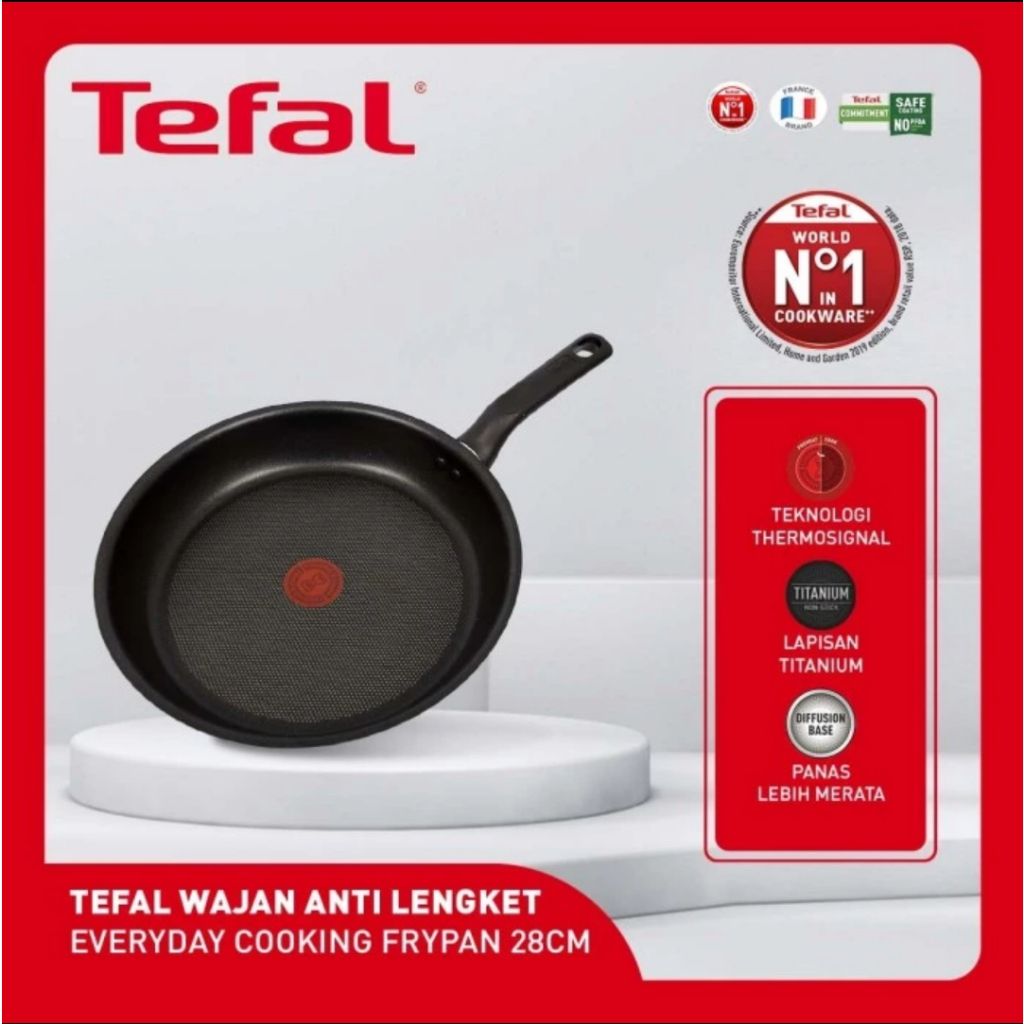 Jual Tefal Everyday Cooking Frypan 28cm | Shopee Indonesia