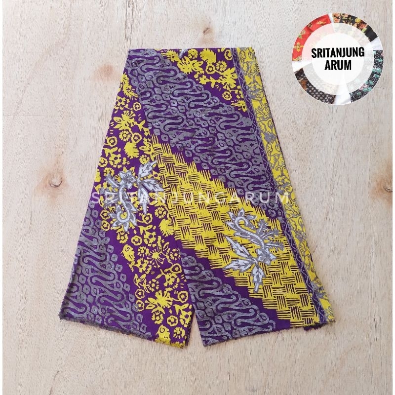 Jual KAIN BATIK PREMIUM KATUN BATIK BANYUWANGI UNGU KUNING MOTIF GAJAH ...