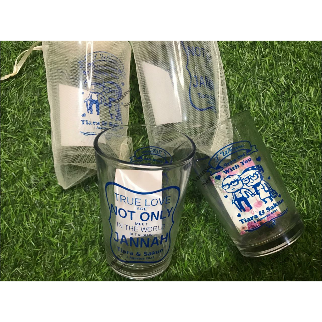 Jual Souvenir Gelas Jamu Kaca Motif Tumbler Mug Minum Cangkir Kopi Cup ...