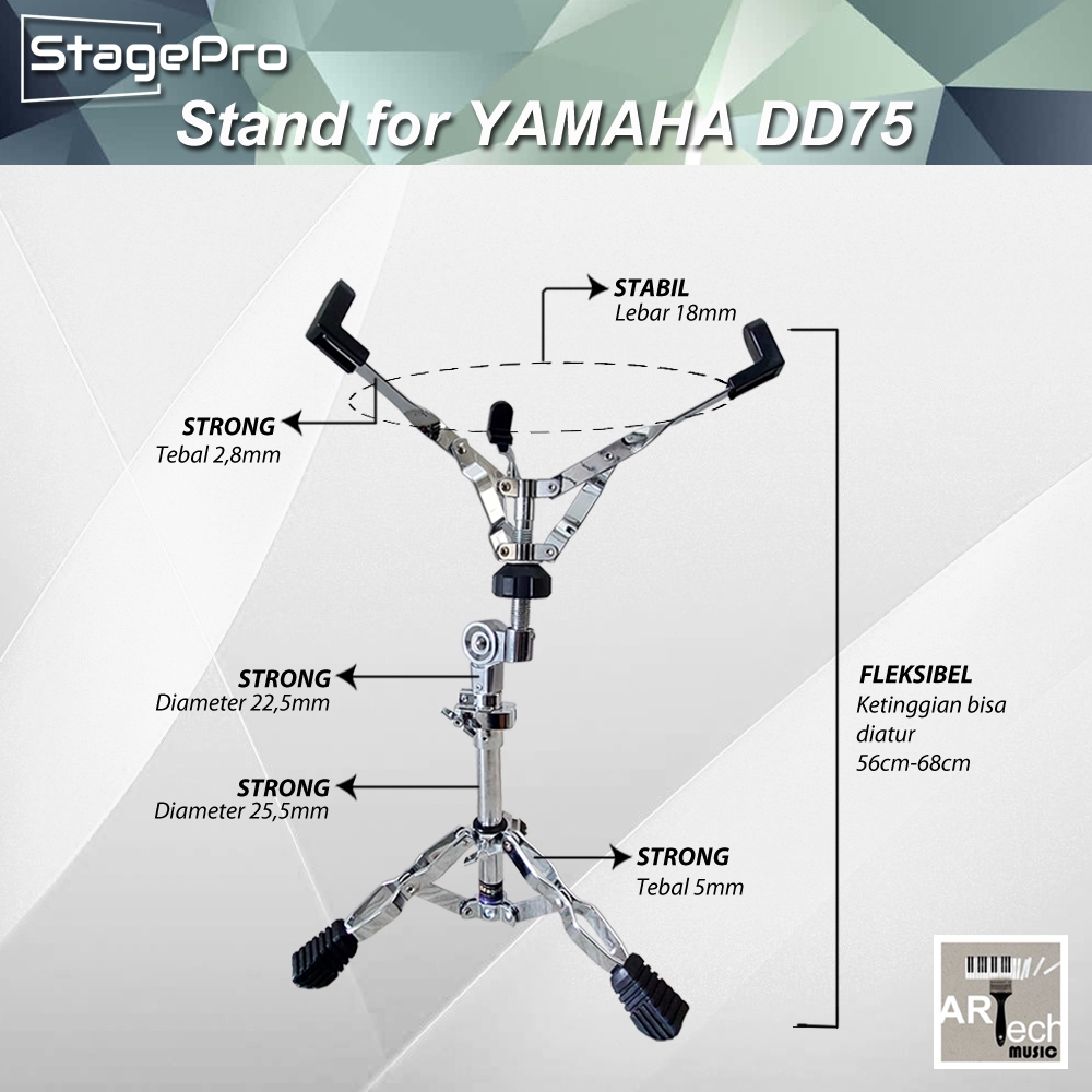 Jual StagePro Stand Compact Digital Drum for Yamaha DD75 / DD 75 ...