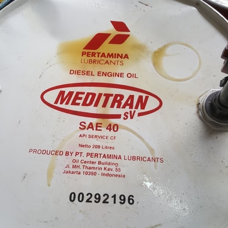 Jual Pertamina Meditran SV 40 SV40 diesel engine oil DRUM oli mesin 40 ...