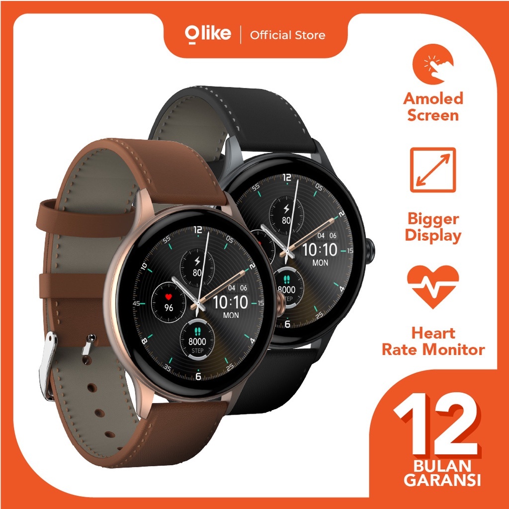 Jual OLIKE SMARTWATCH GPS TOUCH SCREEN AMOLED WATERPROOF SPORT HEALTH ...