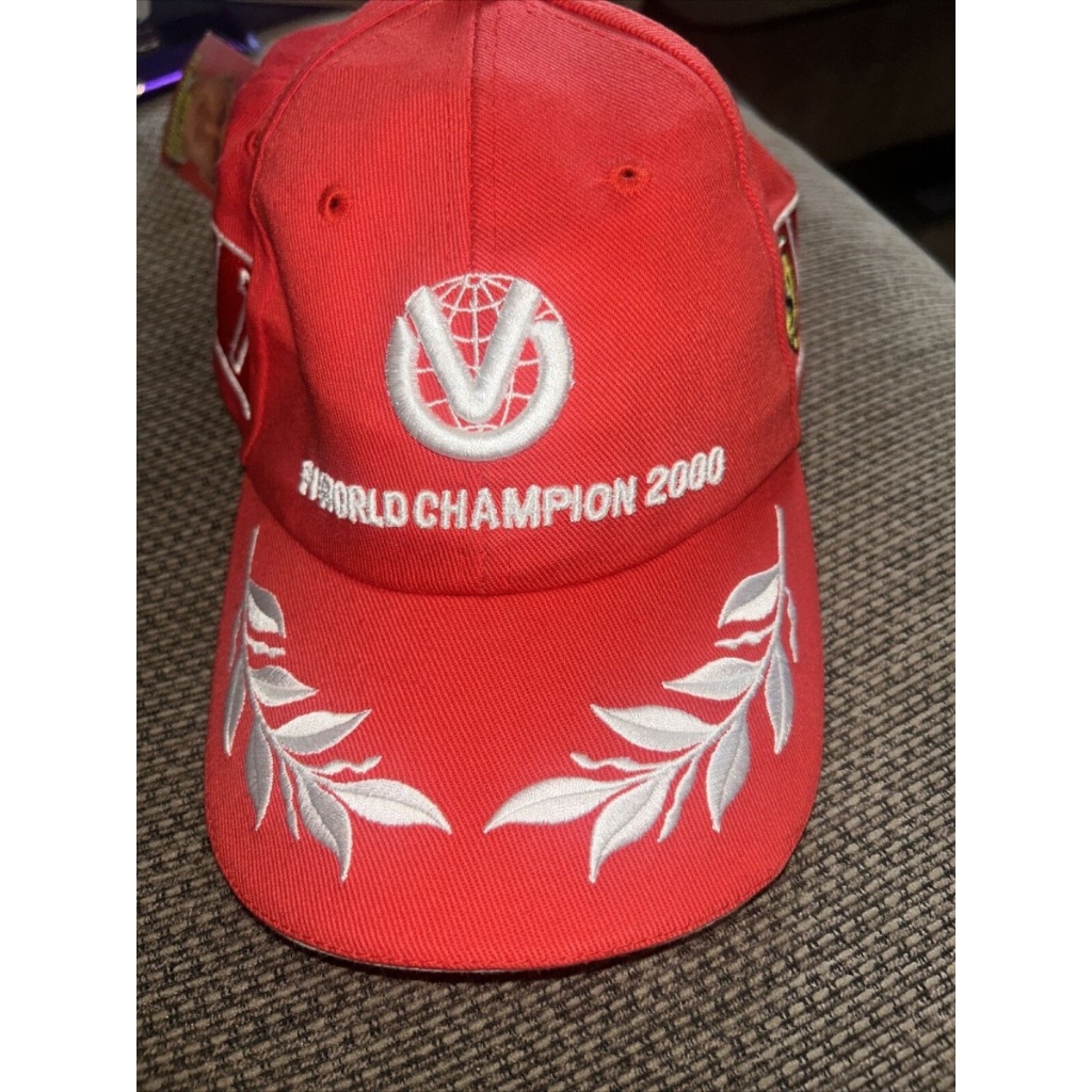 Jual Scuderia Ferrari F1 2000 RARE Michael Schumacher 3 Champion Cap ...