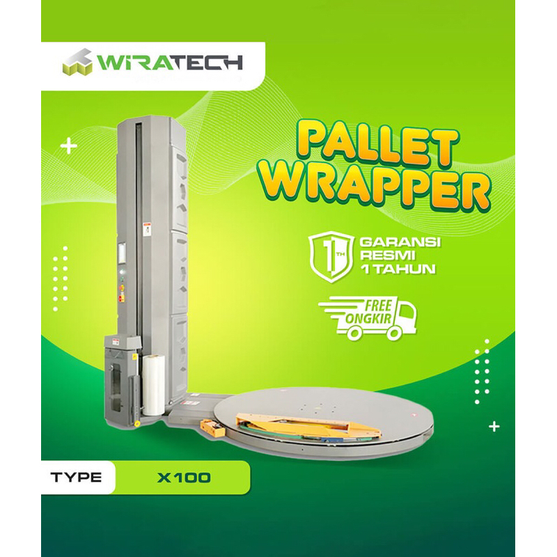 Jual Wirapax Full Automatic Pallet Wrapper X100 / Mesin Wrapping ...
