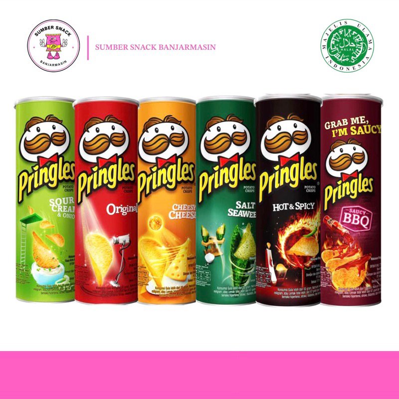 Jual Pringles Keripik Kentang (6 Varian Rasa) (107g) | Shopee Indonesia