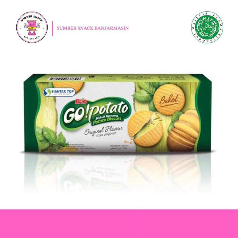 Jual Brio Go Potato Biskuit Kentang (104g) | Shopee Indonesia