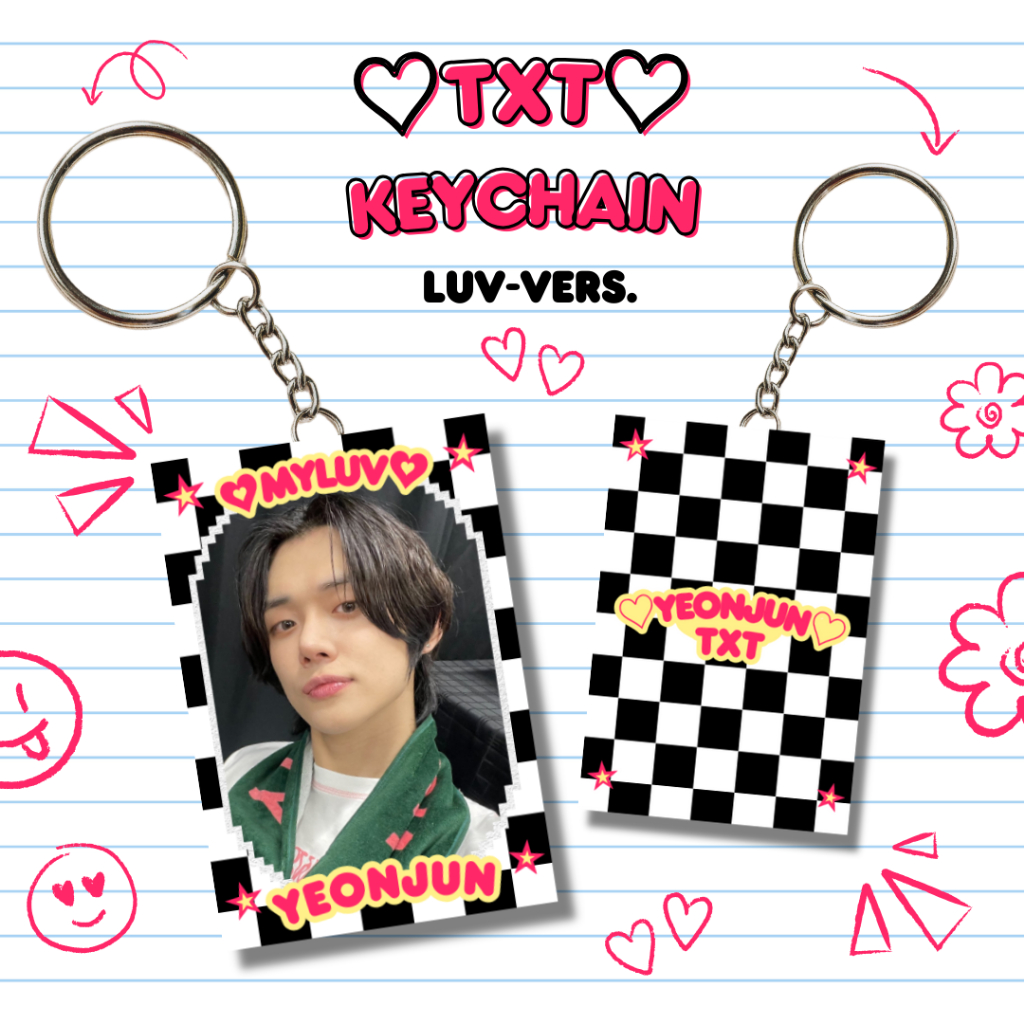 Jual Keychain Clear Acrylic TXT Luv-Version. Gantungan Kunci Kpop | Shopee Indonesia