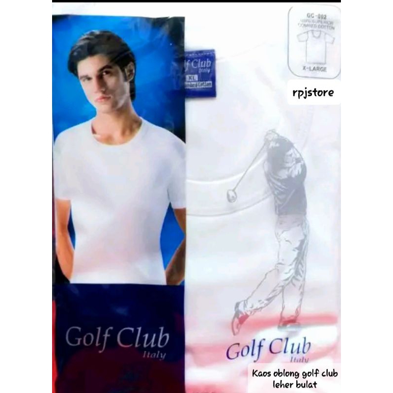 Jual KAOS OBLONG GOLF CLUB PUTIH POLOS | Shopee Indonesia