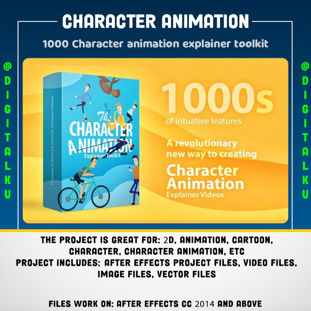 Jual 1000 Character animation explainer toolkit | Shopee Indonesia