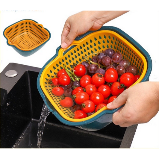 Jual RJ-Baskom Keranjang Pencuci Dan Pengering Buah Sayuran Wadah ...