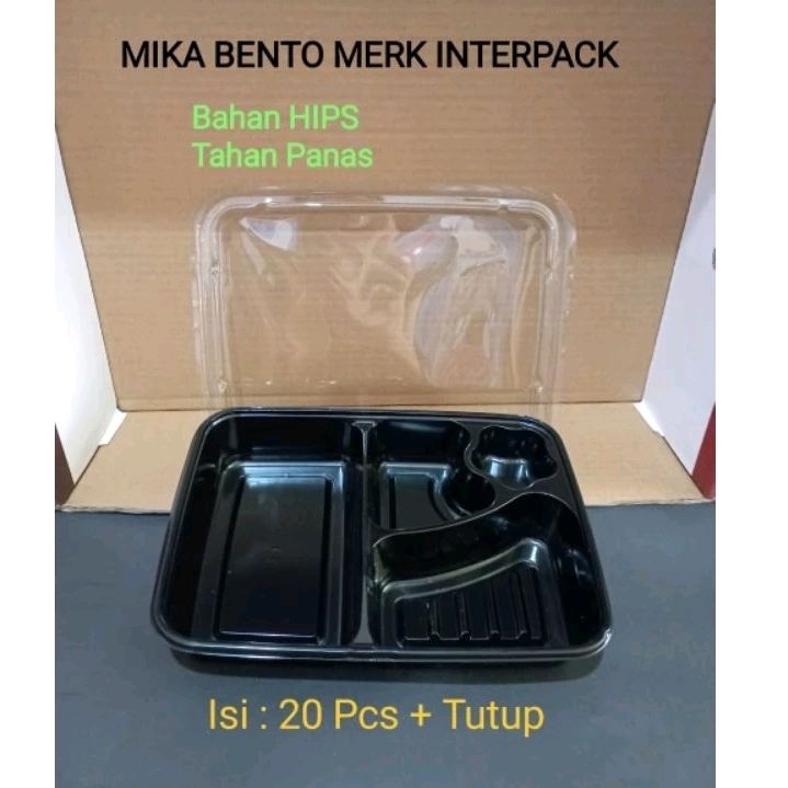 Jual Mika Bento Sekat Merk INTERPACK/ Mika Bento HIPS/ Tray Bento Kotak ... Jual Mika Bento Sekat Merk INTERPACK/ Mika Bento HIPS/ Tray Bento Kotak ...