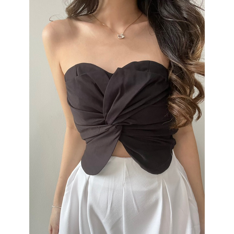 Jual LACHEL Diora Bow Tube Top / Kemben Pita | Shopee Indonesia
