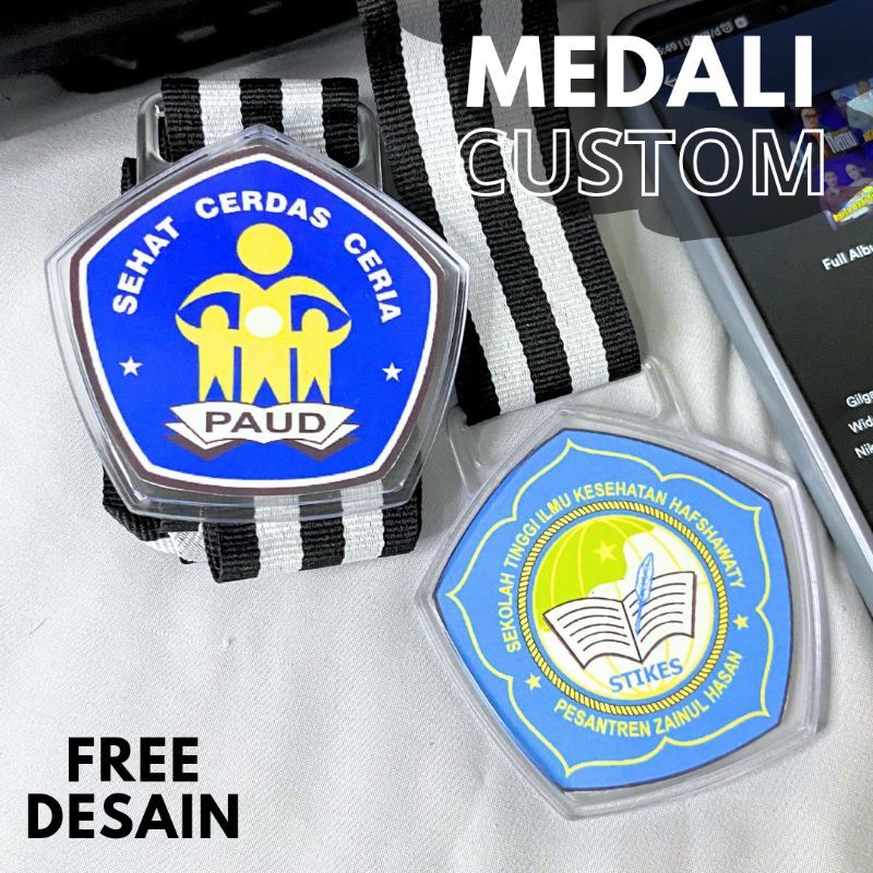 Jual Medali Akrilik Segi 5 - Custom Medali Akrilik Kelulusan Sma - Custom Medali Wisuda Tk Segi ...