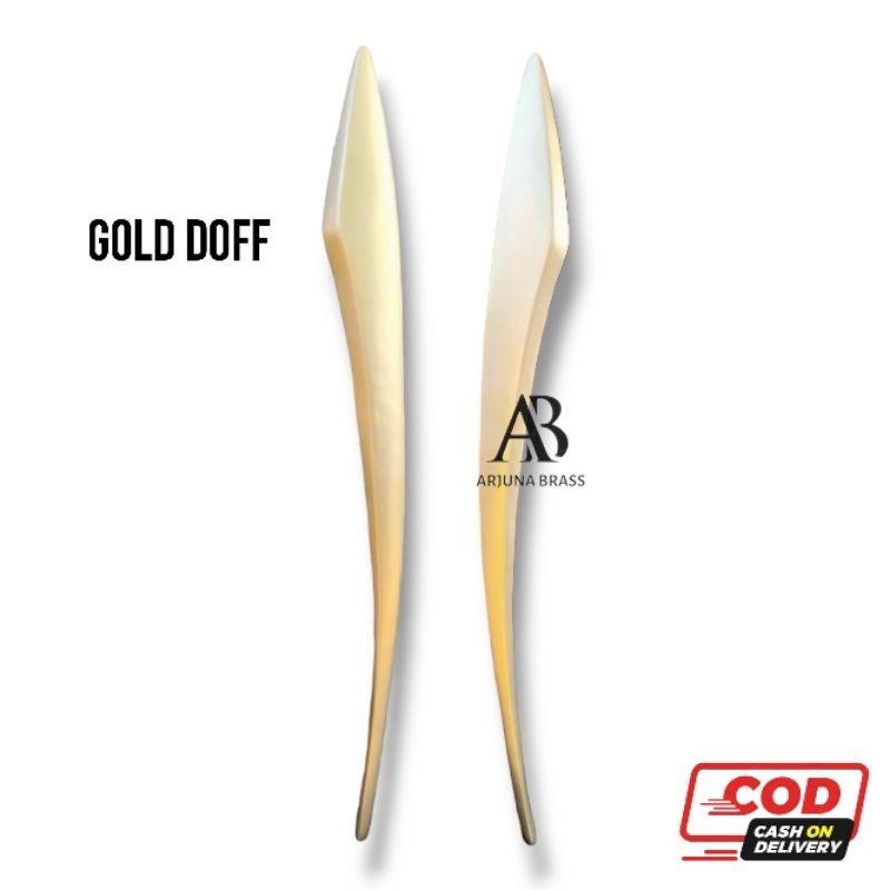 Jual Handle Pintu / Gagang Pintu Rumah Mewah Kuningan Motif Blarak Gold ...