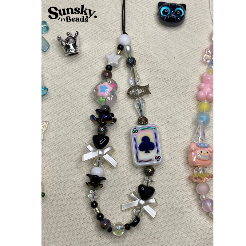 Jual Phonestrap manik-manik // Keychain manik-manik // Gantungan Hp dan ...