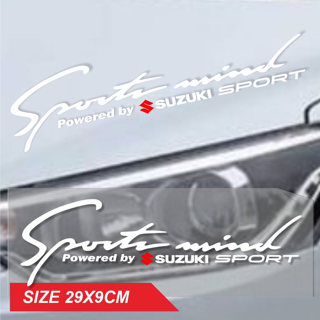 Jual Stiker Sport Mind Suzuki Sport cocok untuk variasi Kap Atau bumper ...