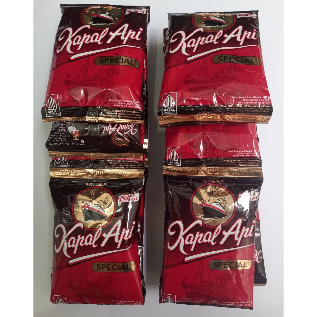 Jual KOPI KAPAL API SPECIAL TANPA GULA 30GR/BKS - 10 BKS/RENCENG ...