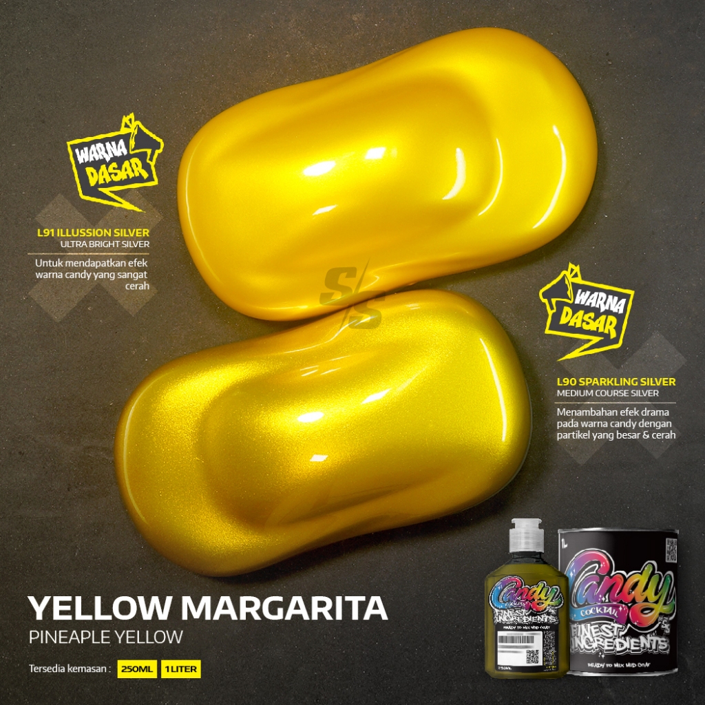 Jual Cat candy PU kuning - Yellow Margarita Candy Cocktail 250ml ...
