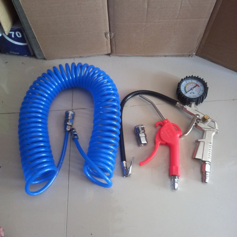 Jual Paket Tire Inflator Gun Selang KTP Kompresor Angin | Shopee Indonesia