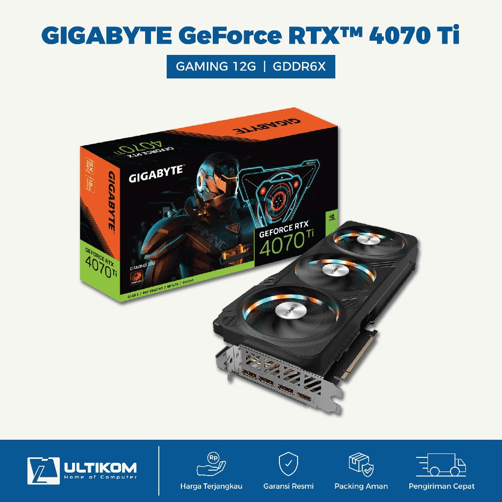 Jual VGA GIGABYTE GeForce RTX™ 4070 Ti GAMING 12G - GDDR6X 12GB ...