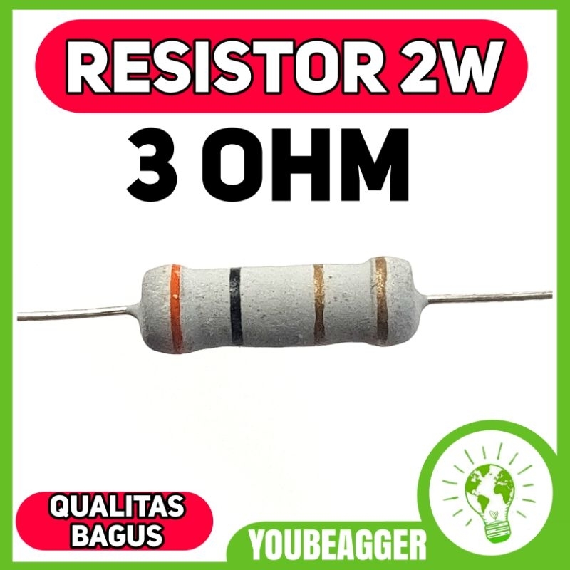 Jual Resistor 3 ohm 2W | Shopee Indonesia